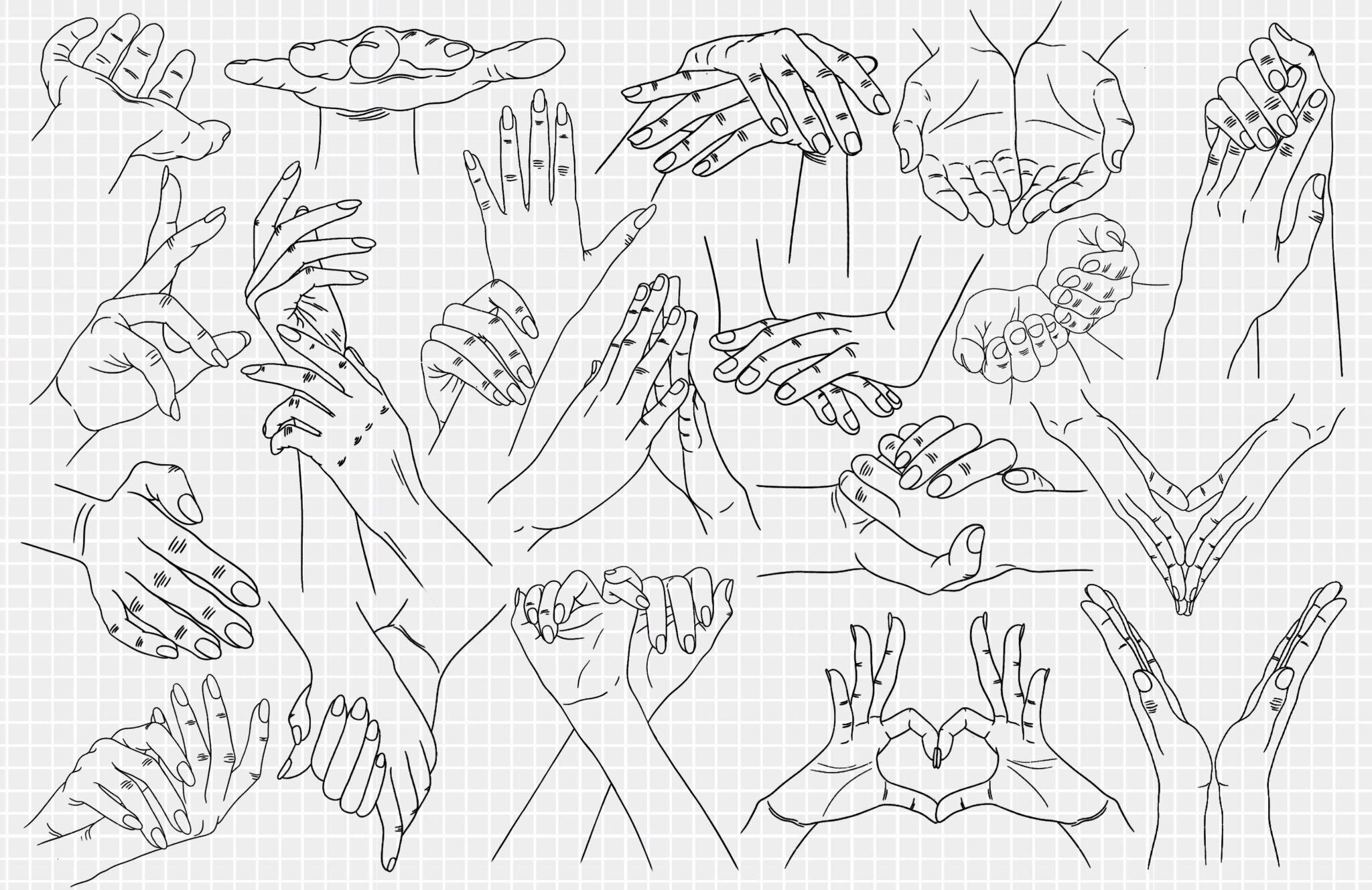 Photoshop Hands Stamps Brushes – MasterBundles