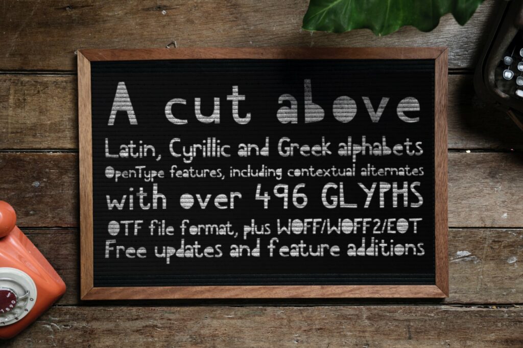 Incision Cutout Typeface – MasterBundles