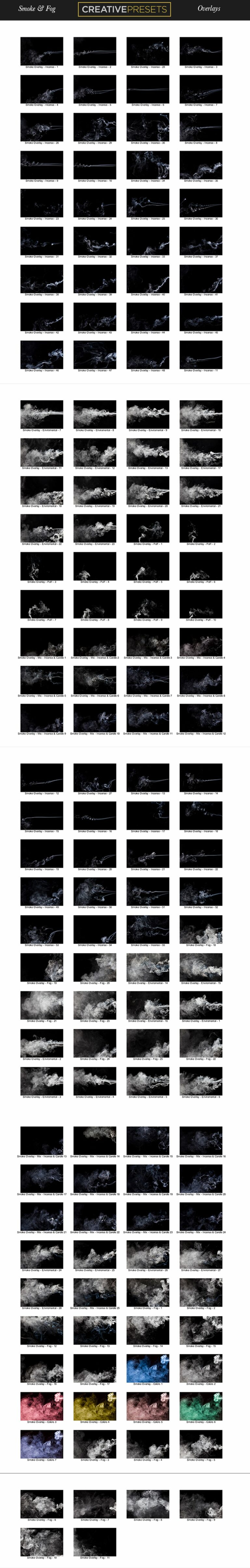 150 Smoke+Fog+Color Smoke Overlays – MasterBundles