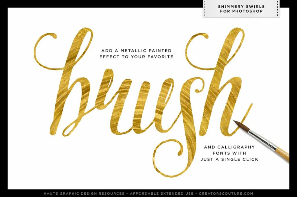 Shimmery Gold Styles for Photoshop – MasterBundles