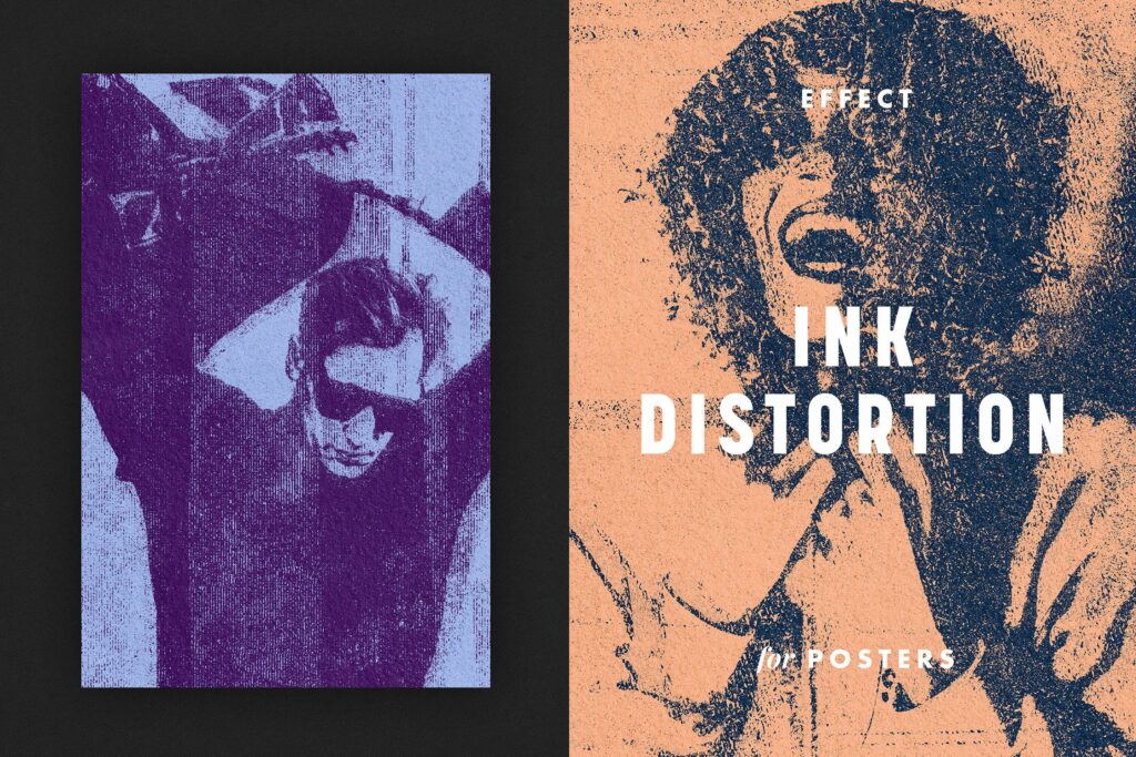 Ink Distortion Effect for Posters – MasterBundles