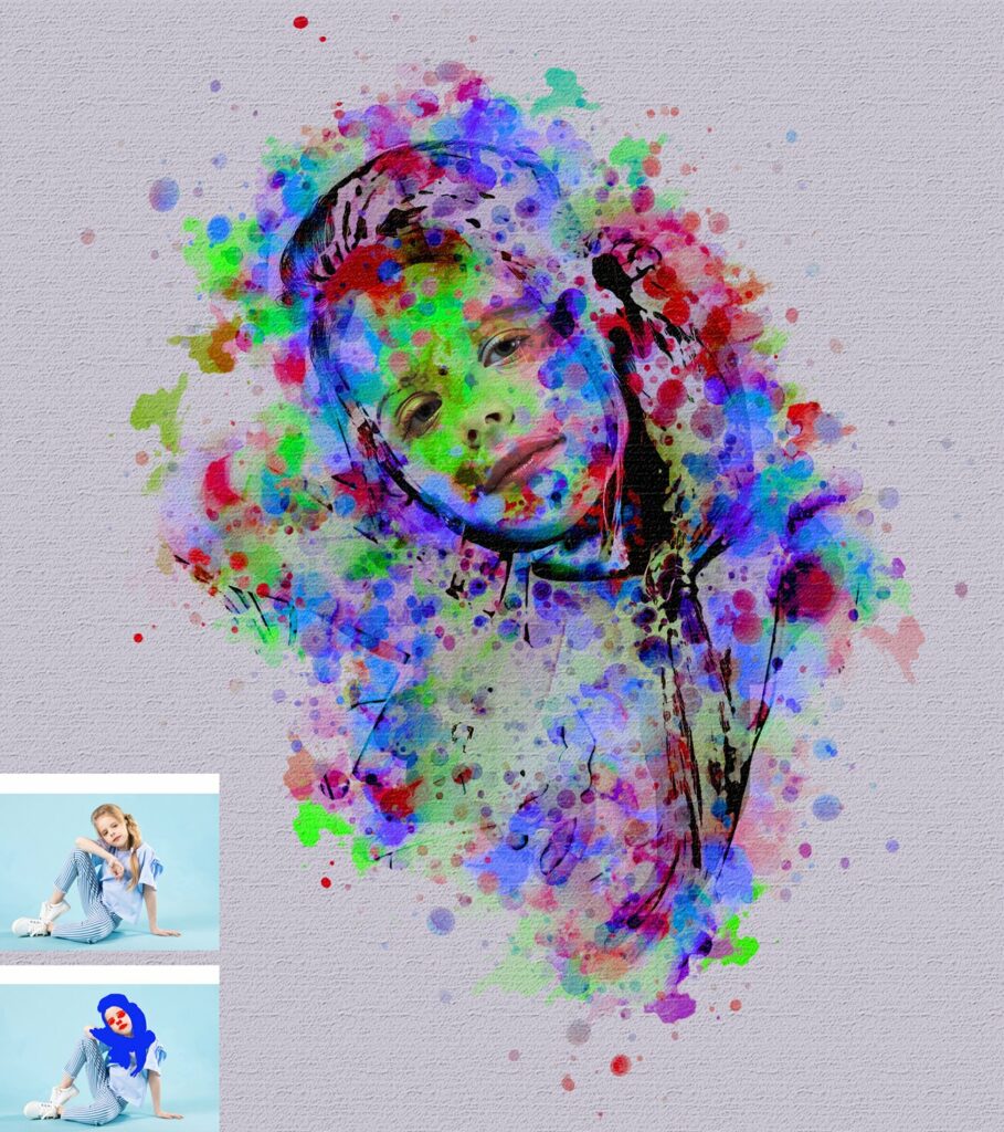 Ink Drop Painting Photoshop Action – MasterBundles