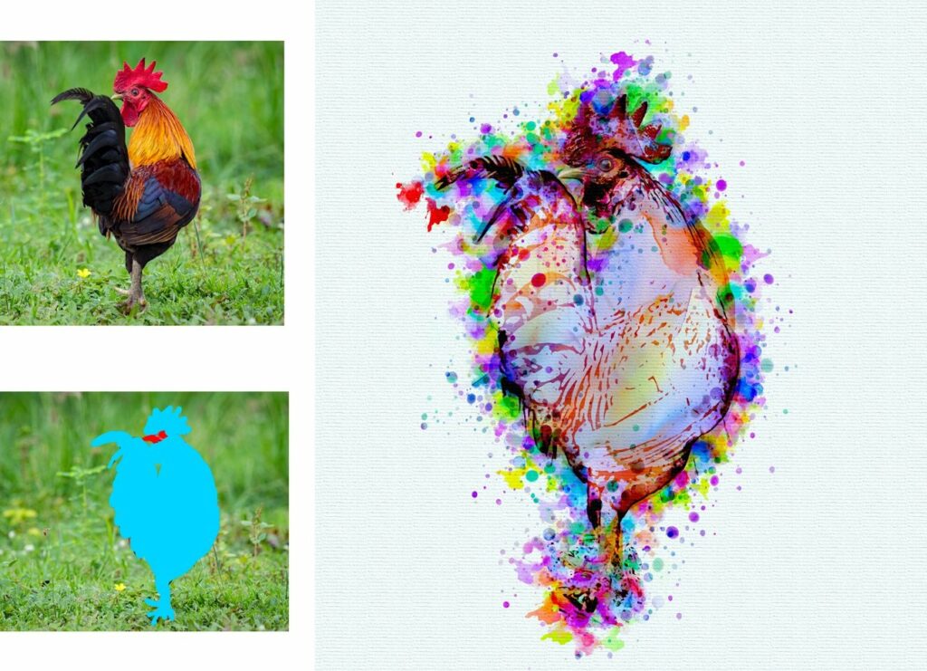 Ink Drop Painting Photoshop Action – MasterBundles