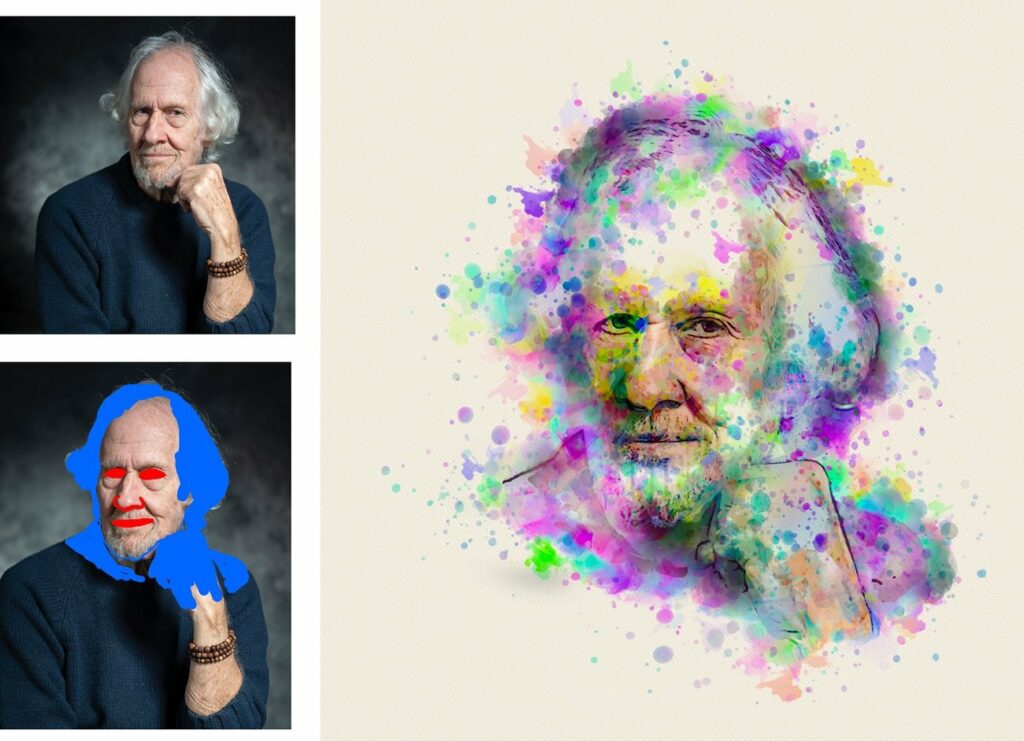 Ink Drop Painting Photoshop Action – MasterBundles