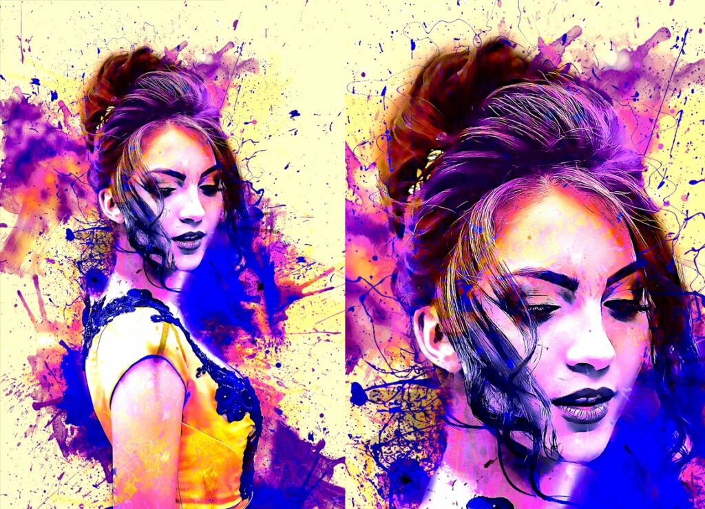 Ink Manipulation Photoshop Action 3 – MasterBundles