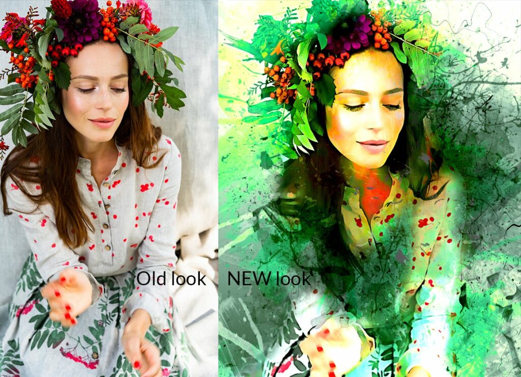 Ink Manipulation Photoshop Action 3 – MasterBundles