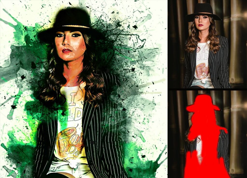 Ink Manipulation Photoshop Action 3 – MasterBundles