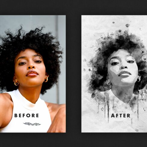 Ink Splatter Effect for Posters – MasterBundles