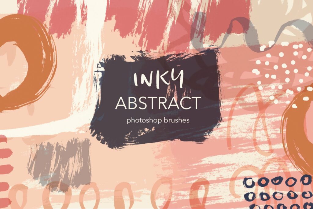 Inky Abstract Photoshop Brushes – MasterBundles