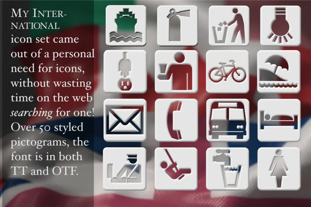 International Symbols Font – MasterBundles
