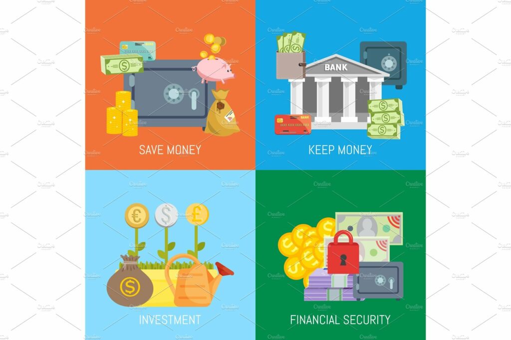 Safe efinance concept banner vector – MasterBundles