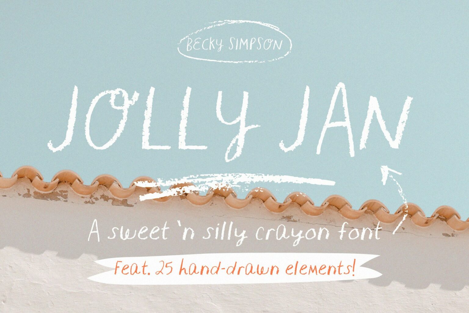 Jolly Jan • Crayon Handlettered Font – MasterBundles