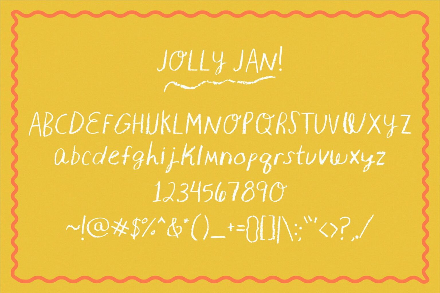 Jolly Jan • Crayon Handlettered Font – MasterBundles