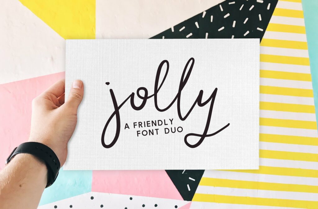 Jolly | A Friendly Font Duo – MasterBundles