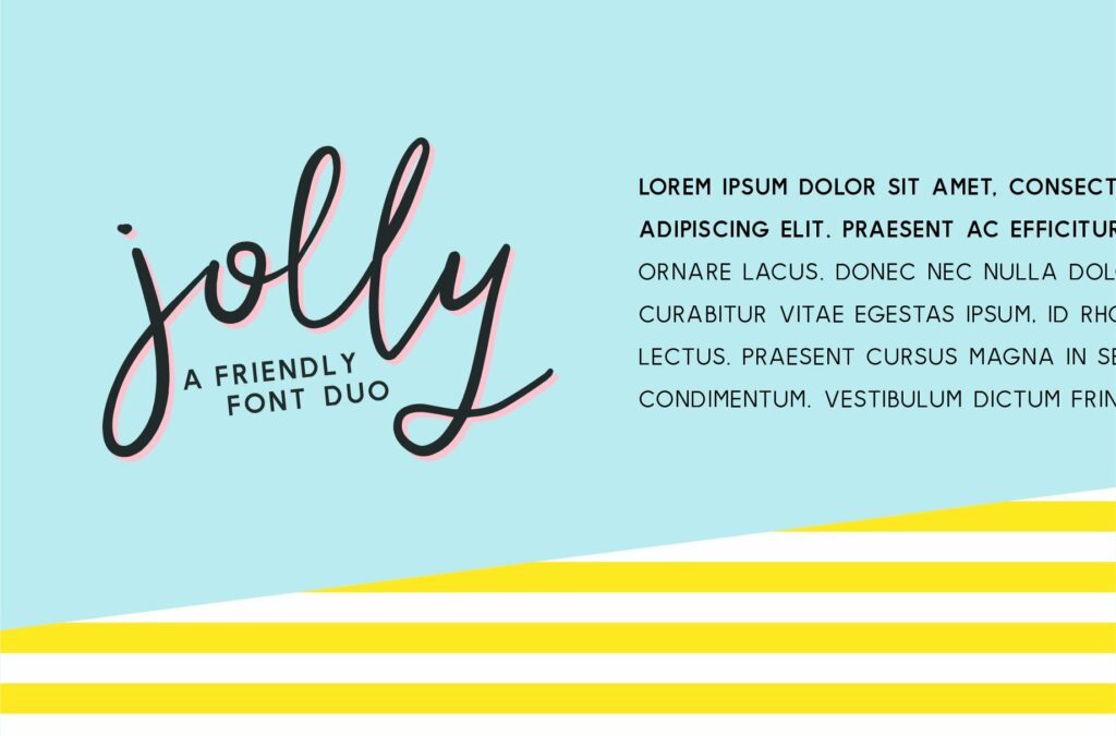 Jolly | A Friendly Font Duo – MasterBundles