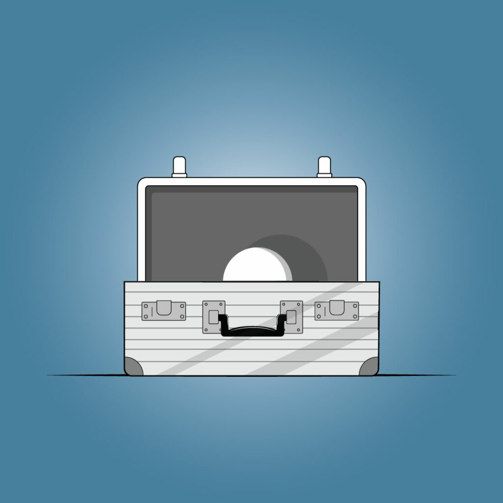 white brief case vector design illustration - MasterBundles