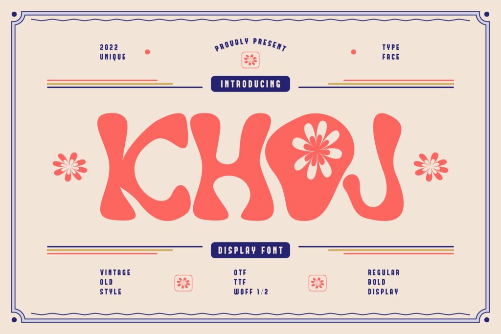 Khoj Retro Display Font – MasterBundles