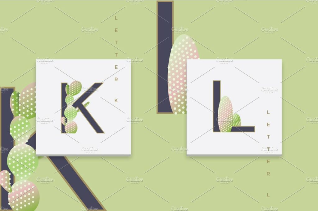 Spring alphabet letters – MasterBundles