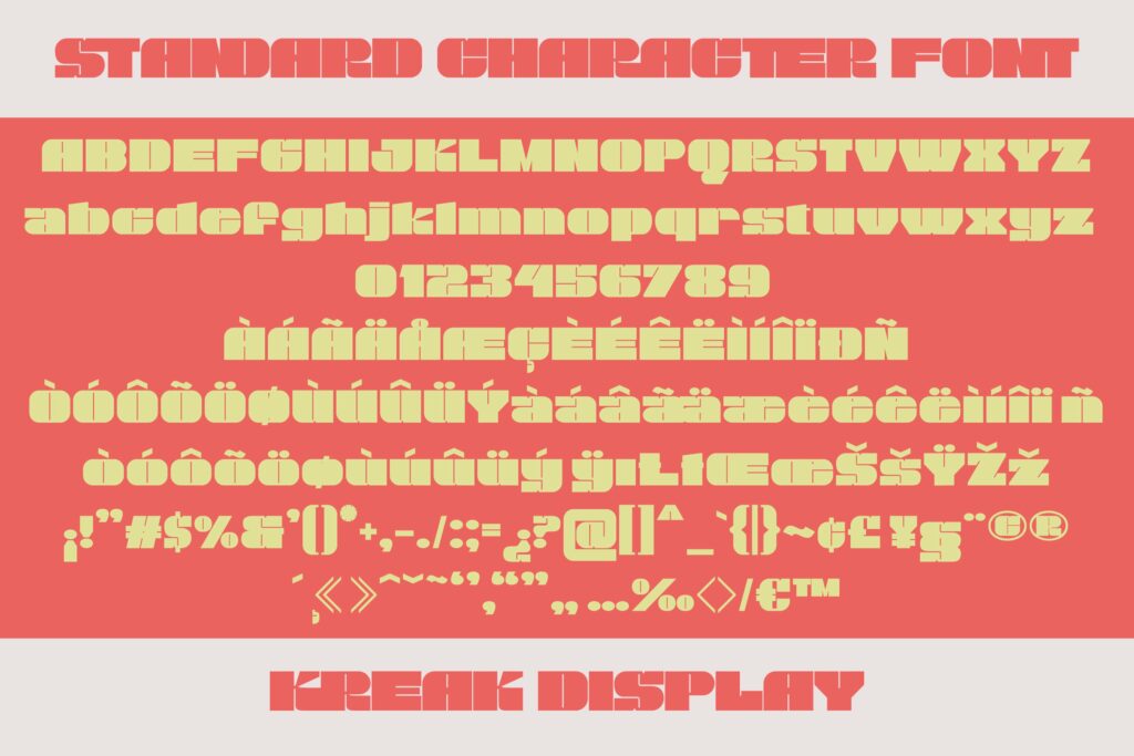 KREAK - BOLD DISPLAY FONT – MasterBundles