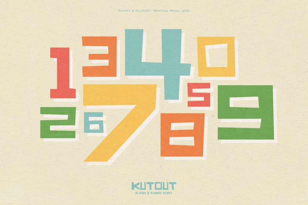 KutOut - A Fun Display Font – MasterBundles
