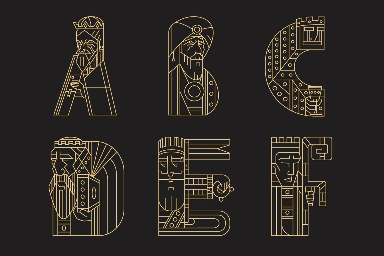 Rulers (vector letters and numbers) – MasterBundles