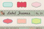 Retro Label Frames Shapes Set No 21 – MasterBundles