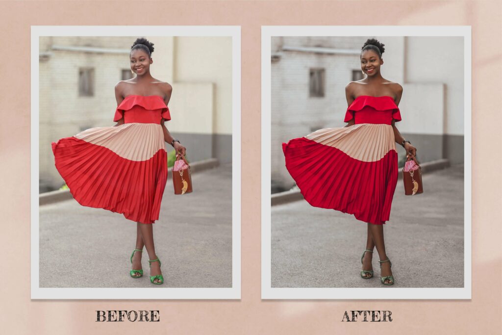 Lady In Red Photoshop Actions Preset – MasterBundles