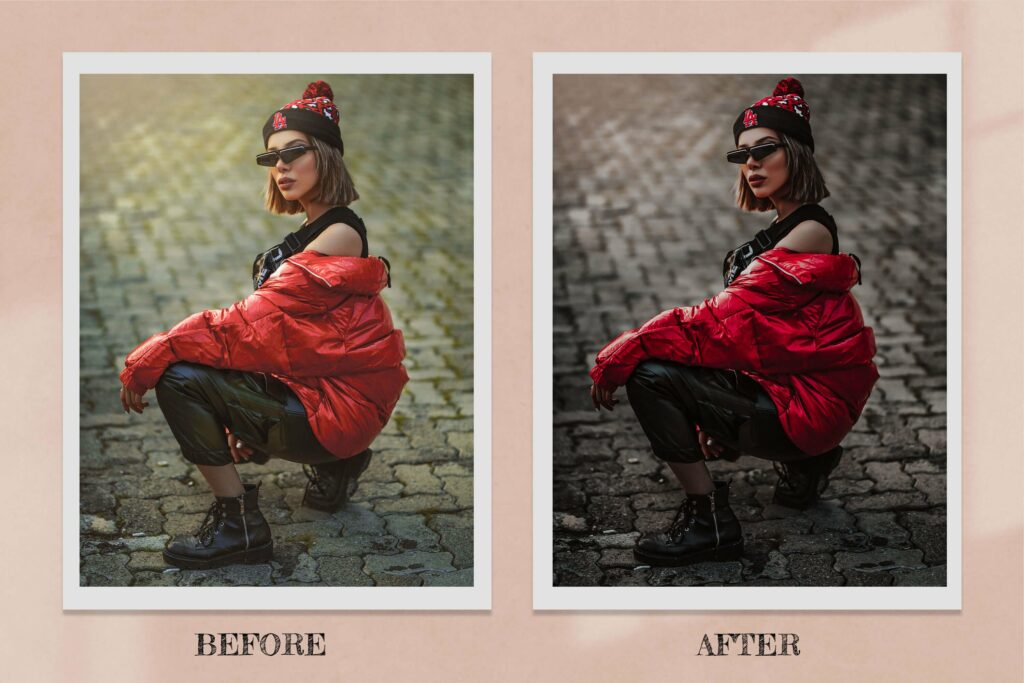 Lady In Red Photoshop Actions Preset – MasterBundles
