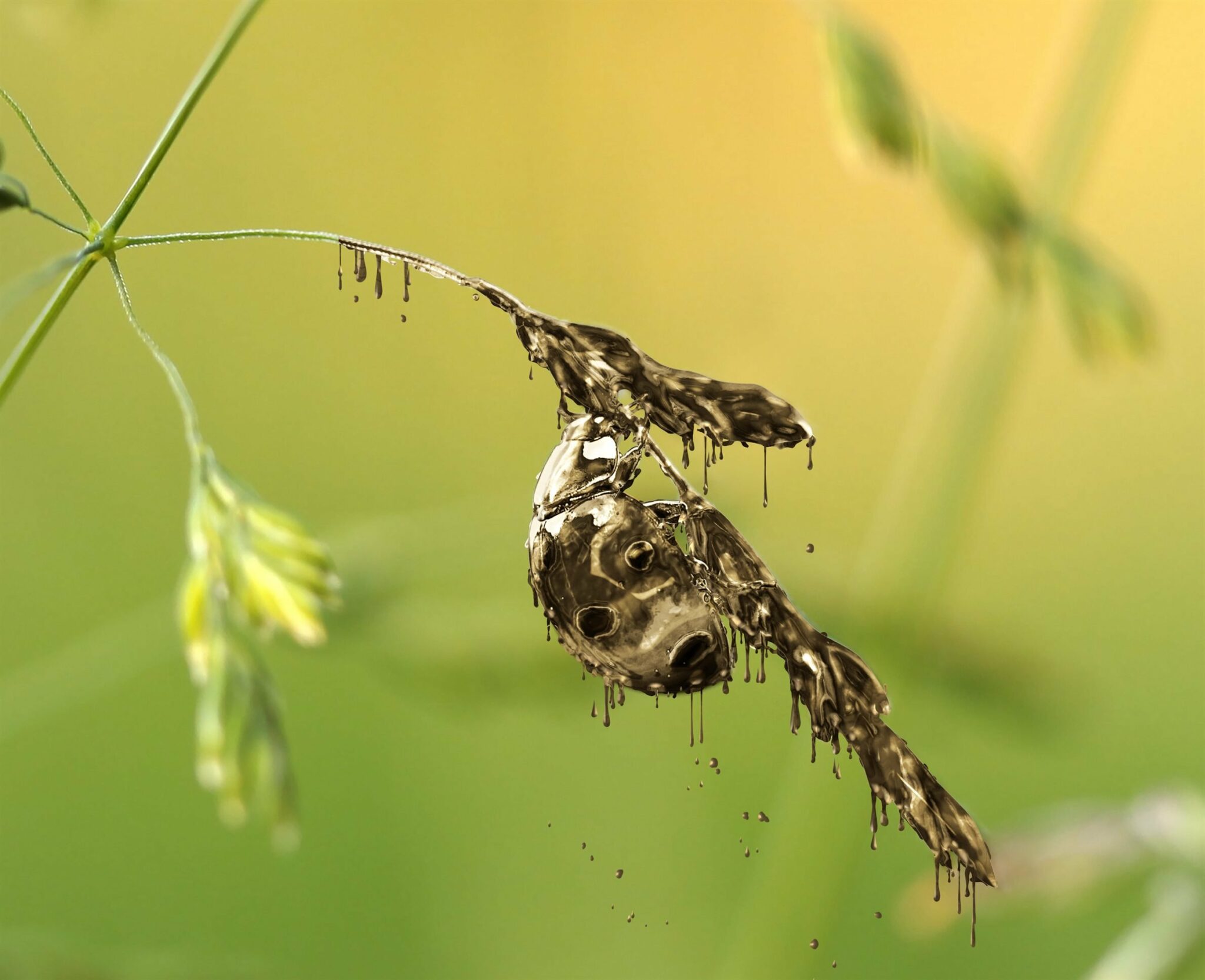 Dripping Gold Photoshop Action – MasterBundles