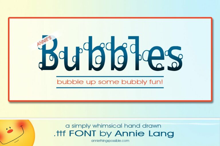 Annie's Bubbles Font – MasterBundles