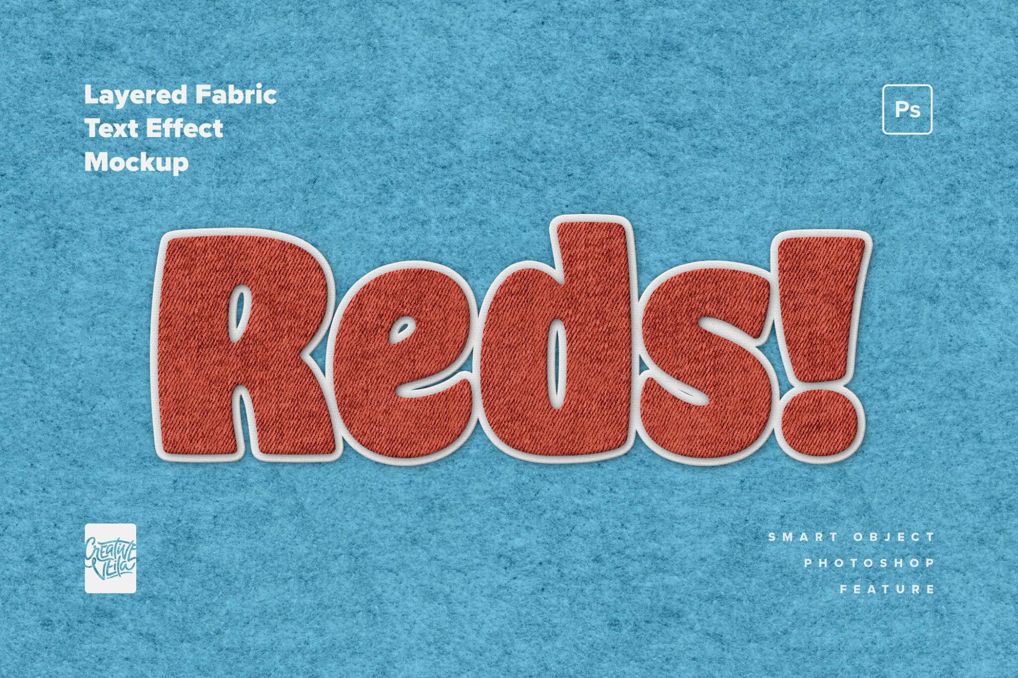 Layered Fabric Text Effect Mockup – MasterBundles