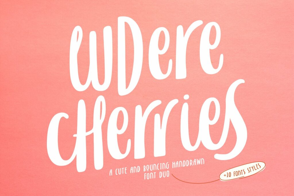 Cherries - 12 Fonts Styles – MasterBundles