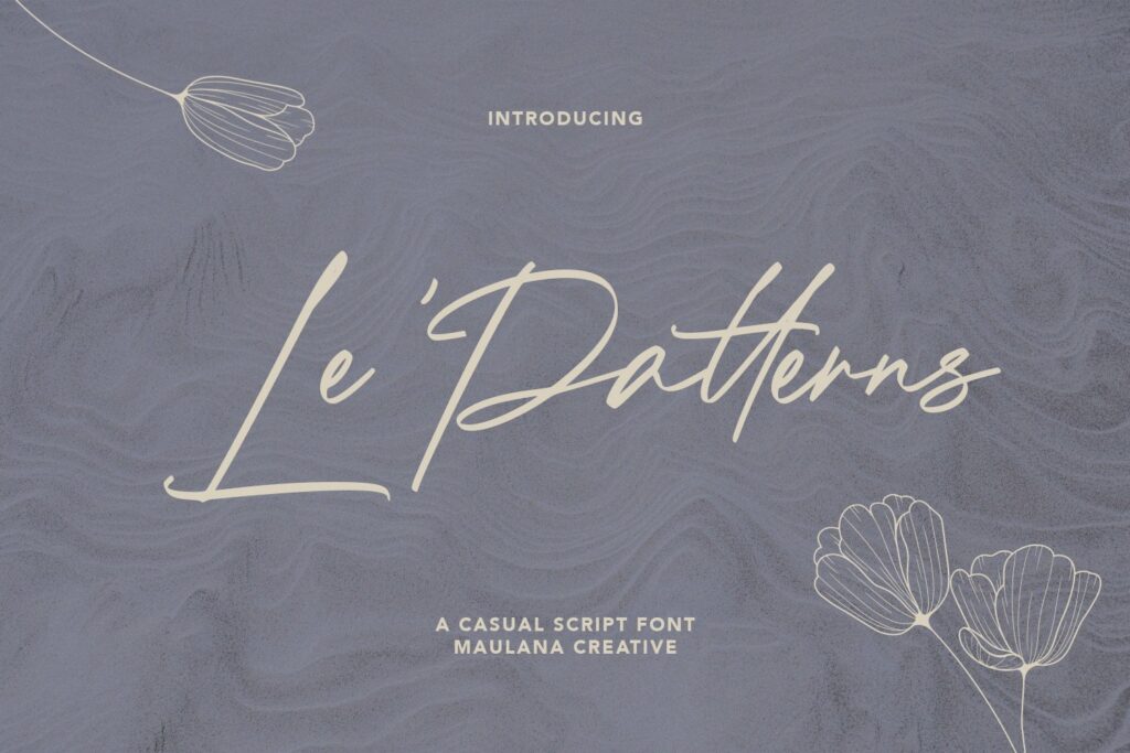 Le Patterns Script Font – MasterBundles