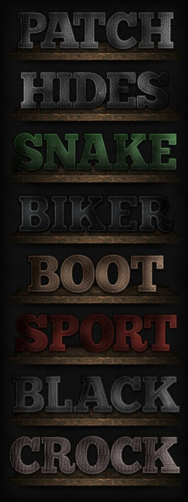 Leather Photoshop Layer Styles – MasterBundles