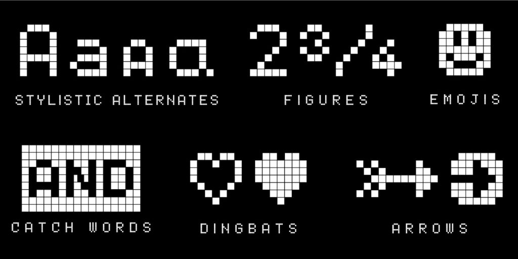 FONT | LED pixel – MasterBundles