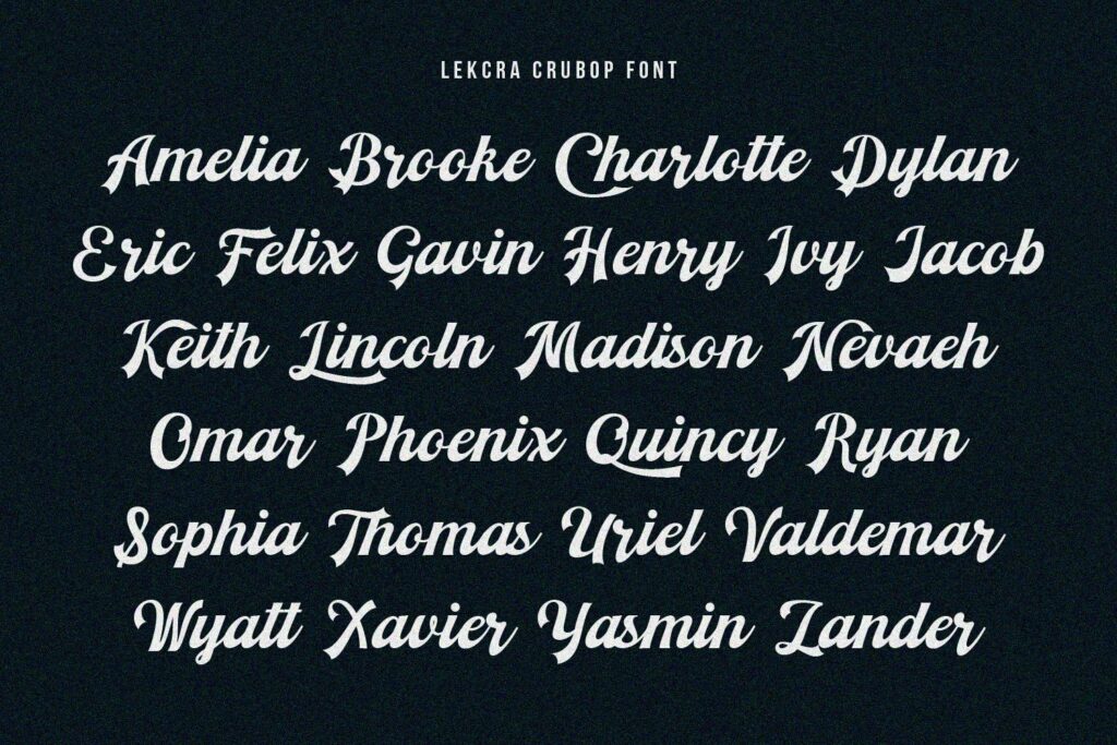 Lekcra Crubop Font – MasterBundles