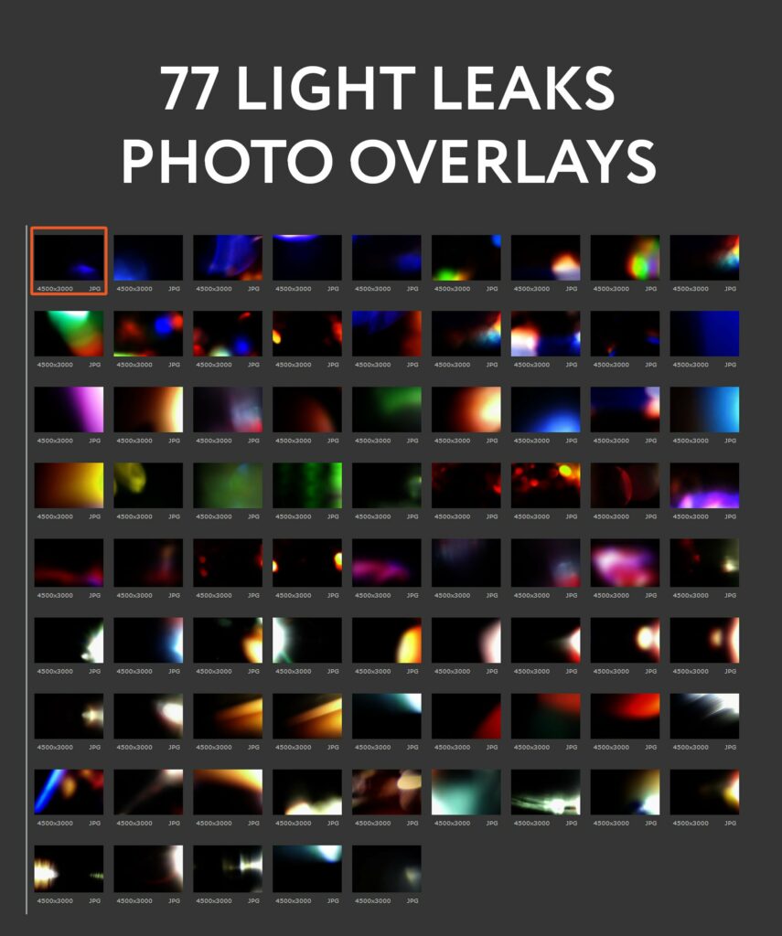 77 Light Leaks Photo Overlays – MasterBundles