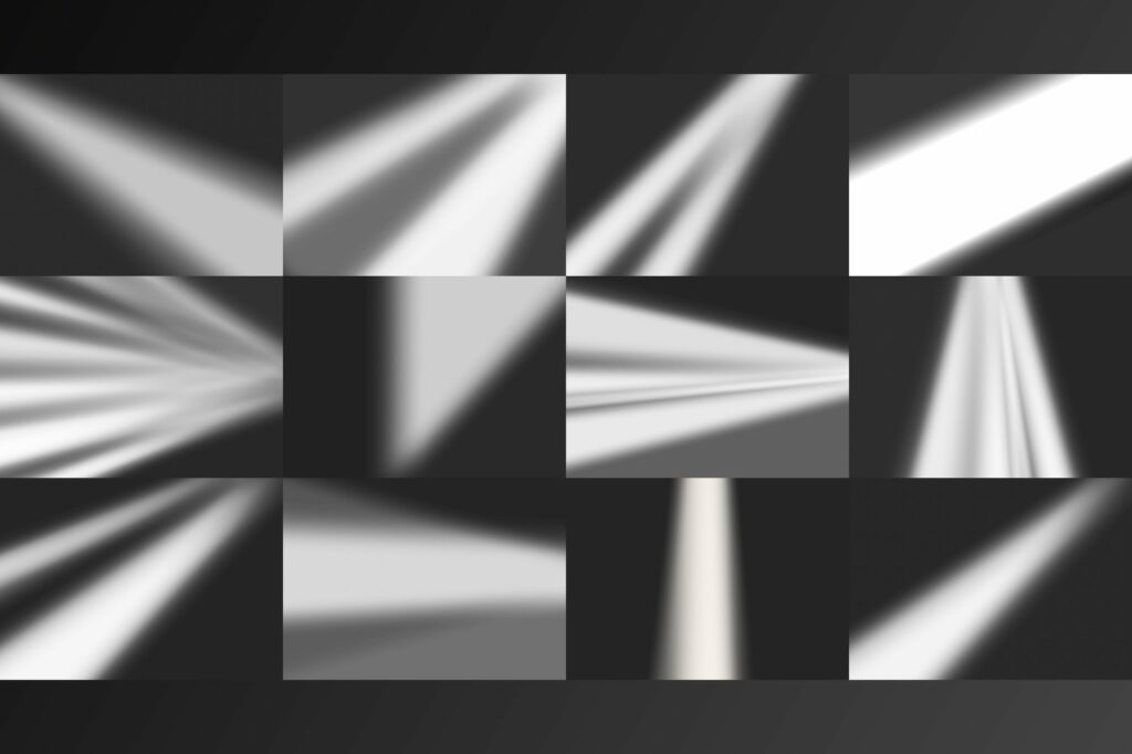 25 Light Shaft Composite Overlays – MasterBundles