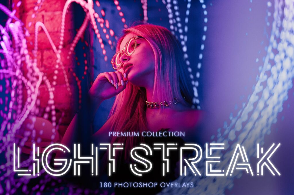 Light Streak Photoshop Overlays – MasterBundles