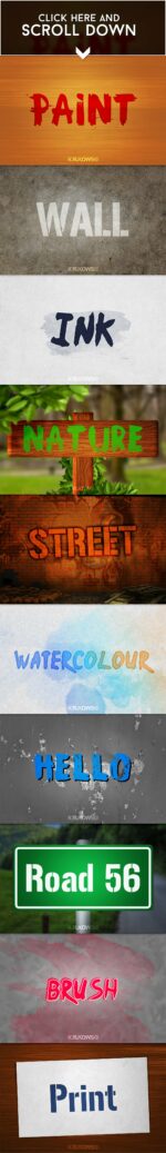 Painted Text Effects – MasterBundles