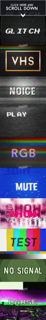 Glitch Text Effects – MasterBundles