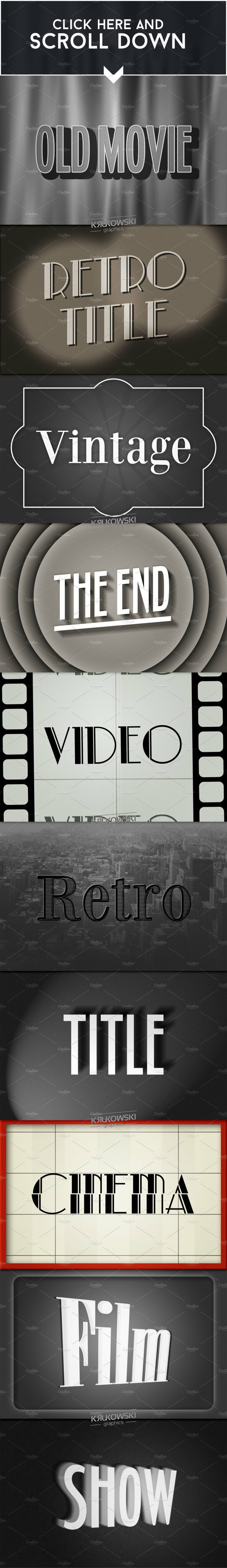 Old Movie Text Effect – MasterBundles