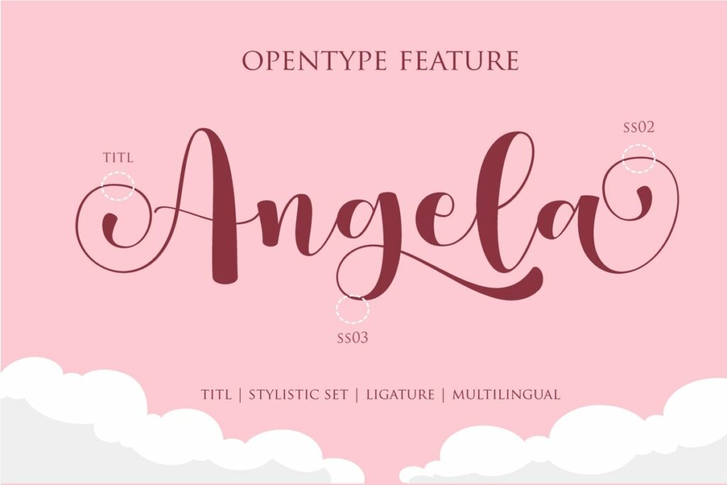 Helo Angel | Lovely Script Font – MasterBundles