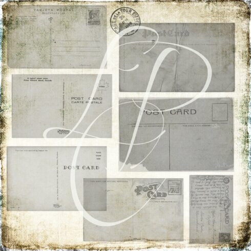 Vintage Office & Postcard Brush Set – MasterBundles