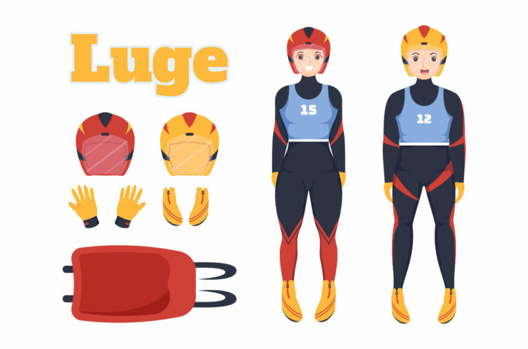 10 Luge Winter Sport Illustration - MasterBundles