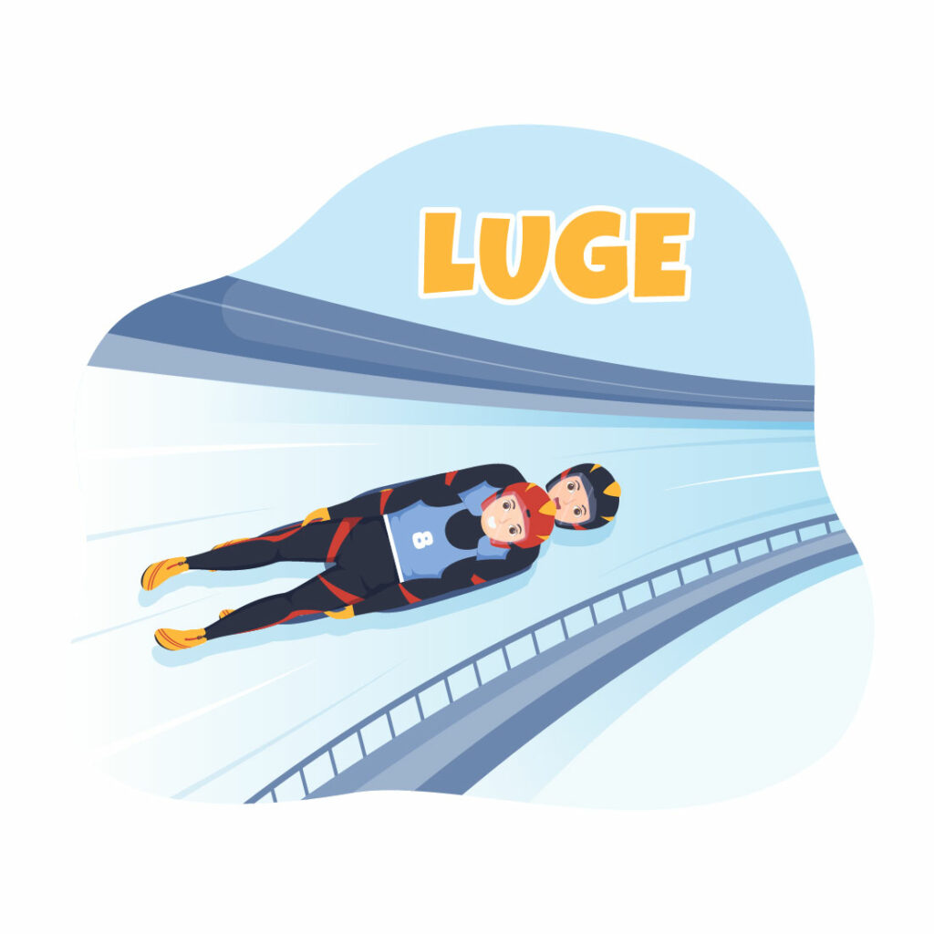 10 Luge Winter Sport Illustration - MasterBundles