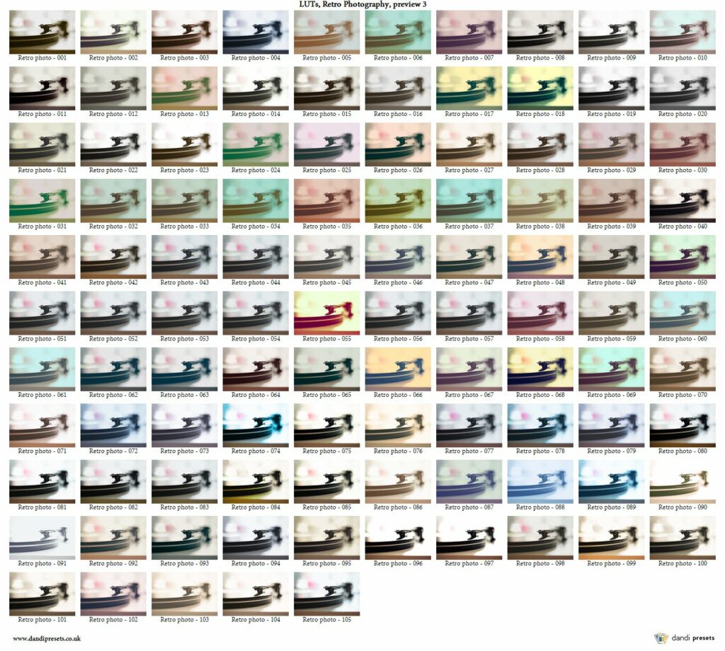 Retro photography LUTs Adobe(1998) – MasterBundles
