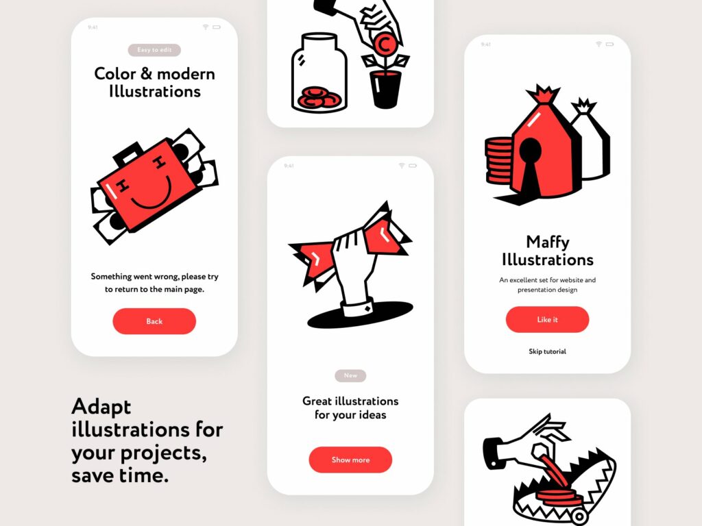 Maffy Finance Illustrations – MasterBundles