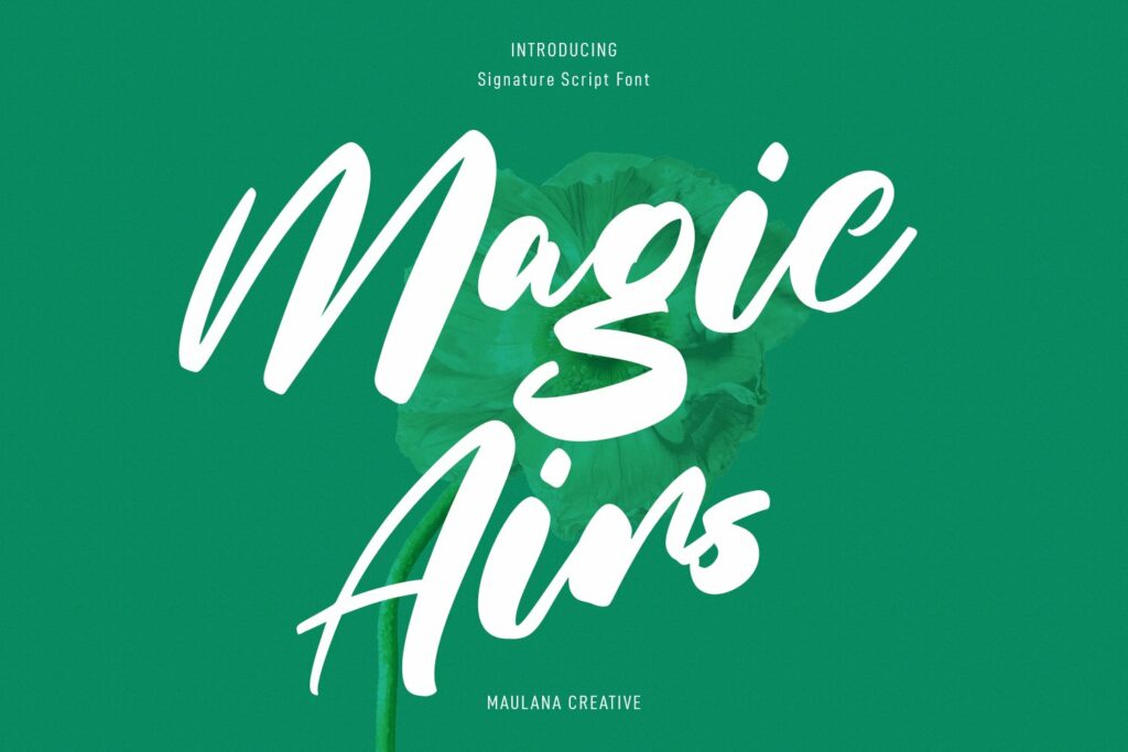Magic Airs Script Font – MasterBundles