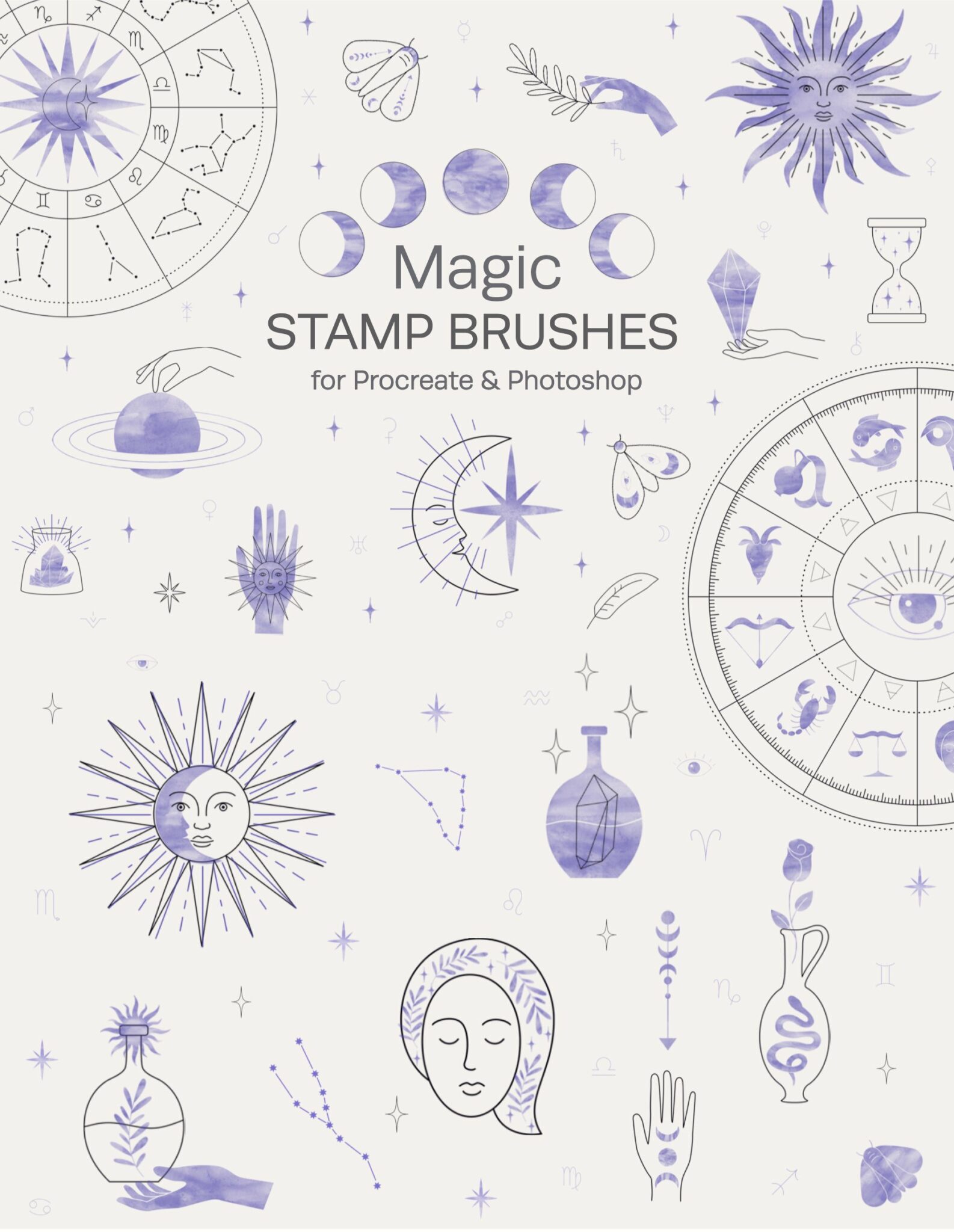 Procreate & Photoshop Brushes Bundle – MasterBundles